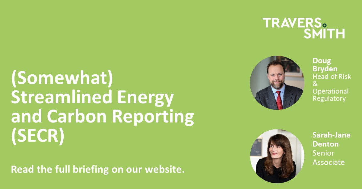 (Somewhat) Streamlined Energy and Carbon Reporting (SECR)