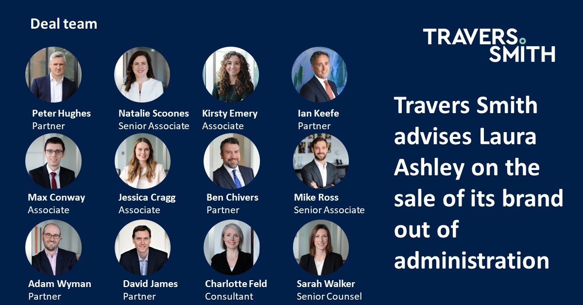 Travers Smith advises Laura Ashley on the sale of its brand out of ...