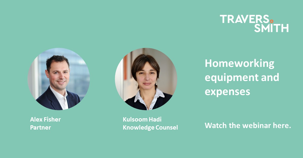 Episode 2: Homeworking equipment and expenses | Travers Smith