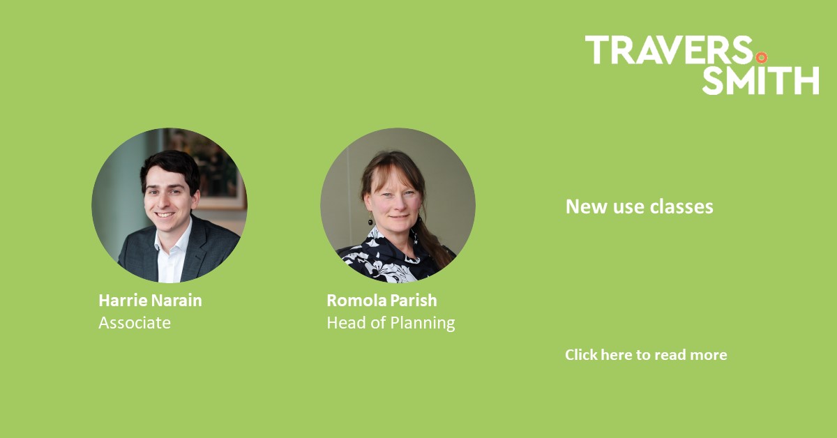 New use classes | Travers Smith