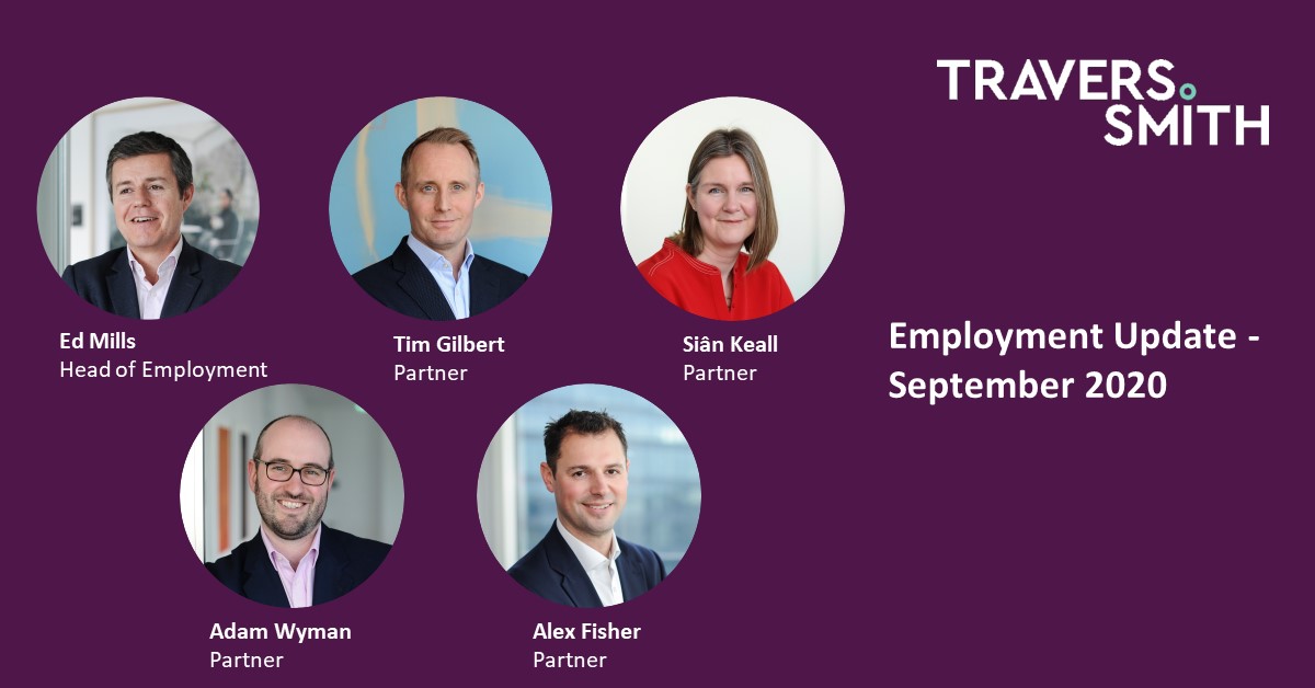 Employment Update - September 2020 | Travers Smith