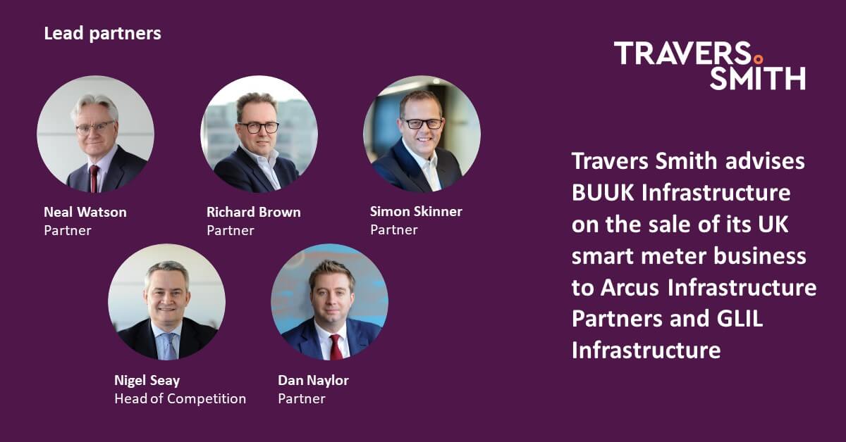 Travers Smith advises BUUK Infrastructure on the sale of its UK smart ...