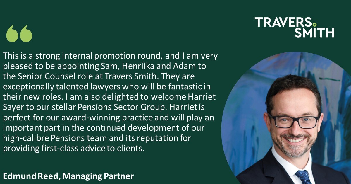 Travers Smith strengthens its Senior Counsel ranks with three internal ...