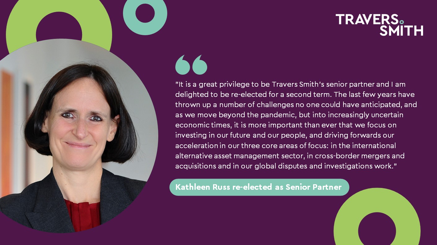 Kathleen Russ elected for second term as Senior Partner